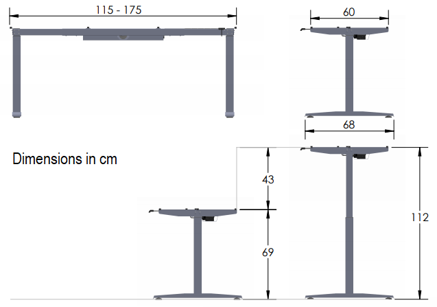 Height adjustable tables, desks in bangalore, mumbai, pune india