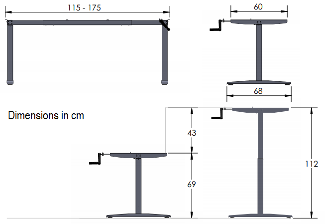 Height adjustable tables, desks in bangalore, mumbai, pune india